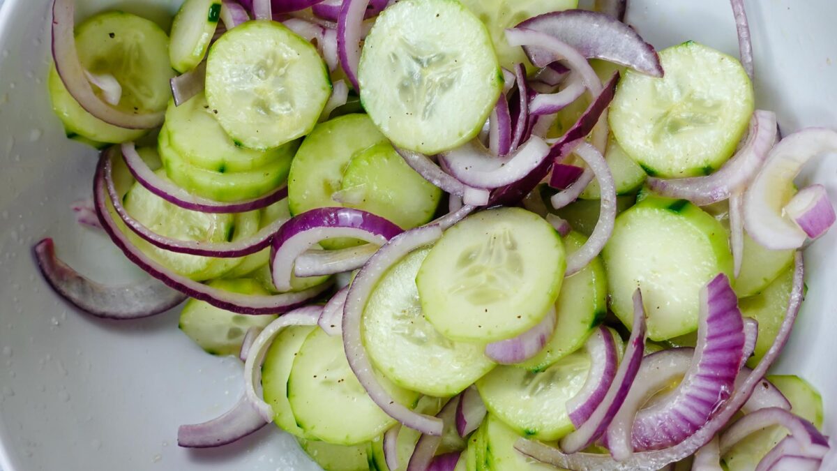 Cucumber Red Onion Salad Recipe Helena's Recipes