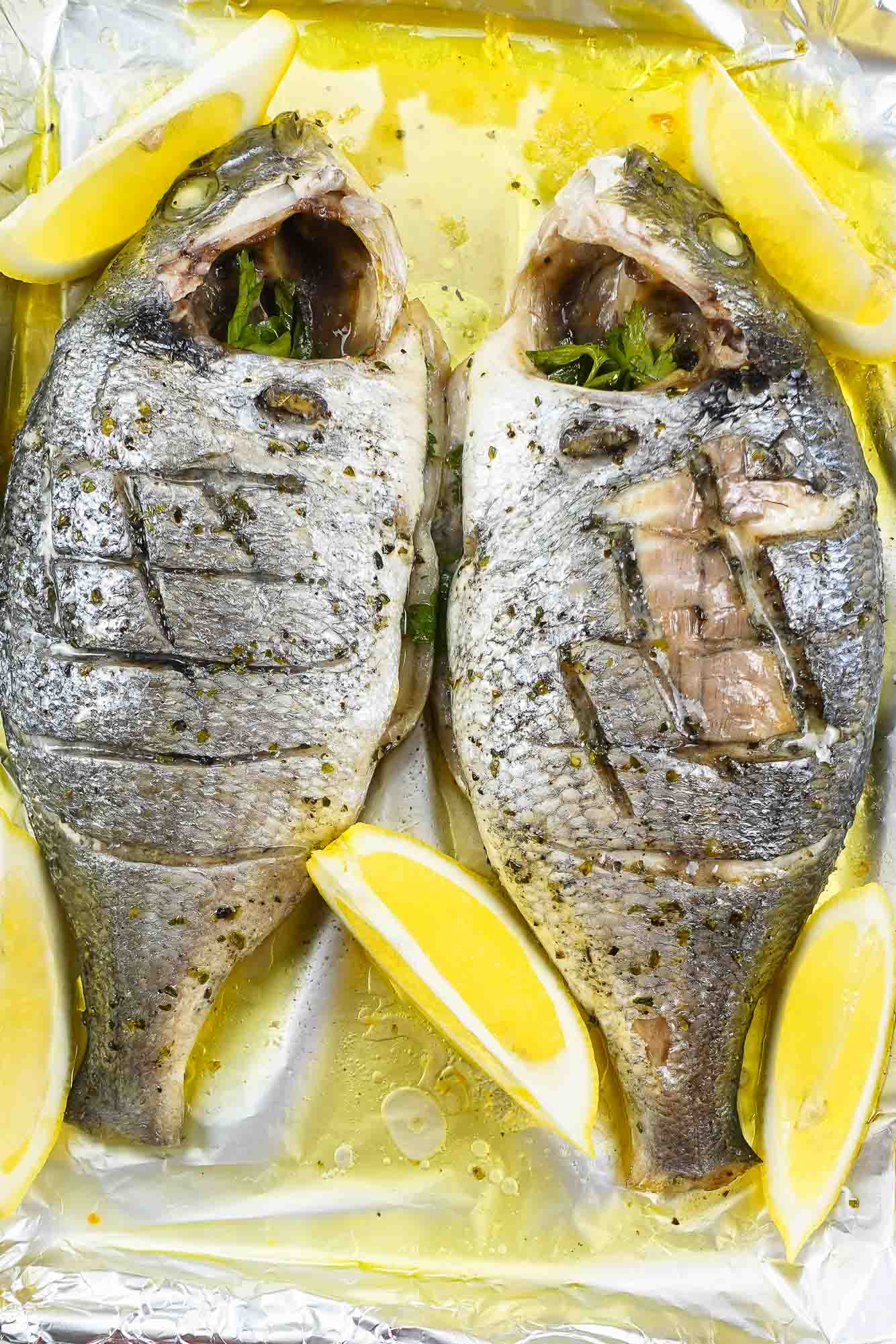 Foil Baked Sea Bream Recipe